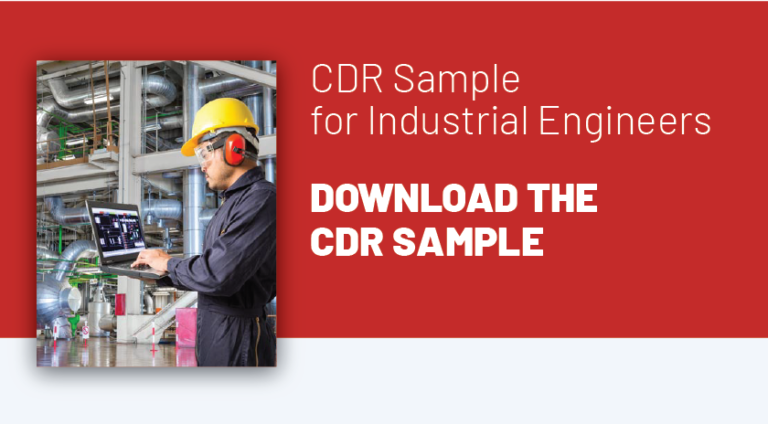 CDR Sample for Industrial Engineers - CDR Report Writers Australia