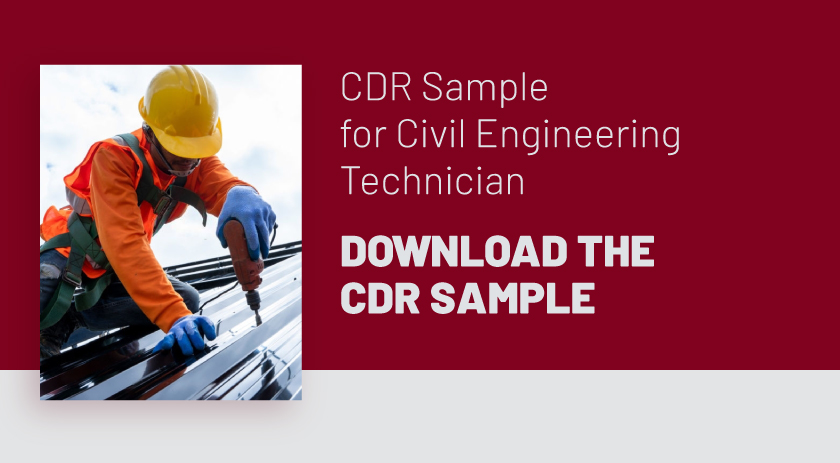 CDR Sample for Civil Engineering Technician - CDR Report Writers