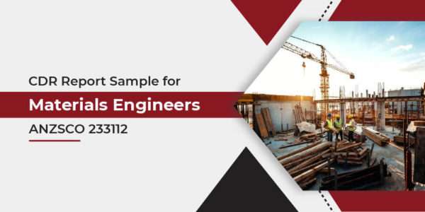 CDR Sample for Materials Engineers - CDR Report Writers
