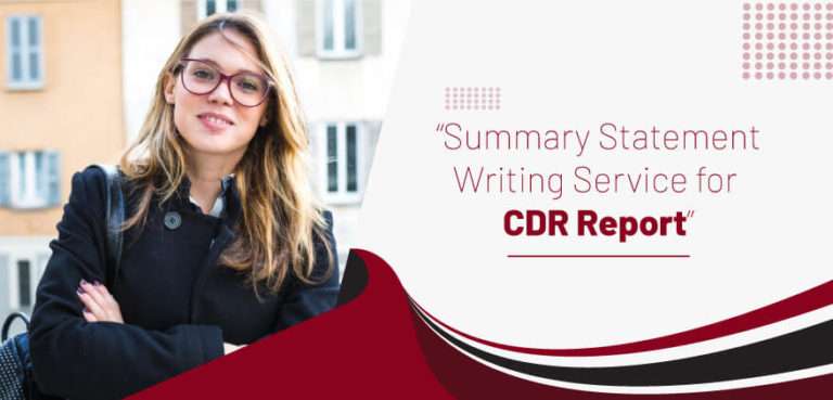 Summary Statement Writing Services for CDR Report