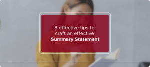 Effective Summary Statement for CDR Report